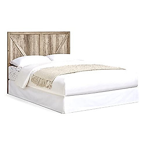 Pvillez Convertible Crib, 4-in-1 Convertible Crib, Farmhouse Style Baby Crib Converts to Toddler Bed, Daybed and Full Size Bed, Easy Assembly (Vintage Chestnut)