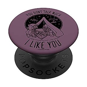 Disney Pixar Up Carl Ellie You Don't Talk Much I Like You PopSockets PopGrip: Swappable Grip for Phones & Tablets