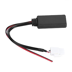 Qiilu 3-Pin AUX Bluetooth Adapter for Honda GL1800 Goldwing Car Bluetooth Wireless Audio Cable Adapter Stereo Music