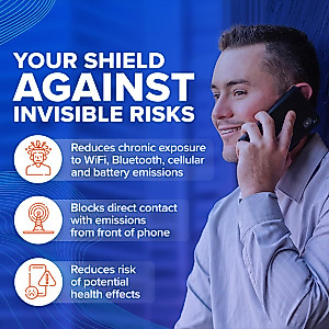 DefenderShield EMF Protection & 5G Anti Radiation iPhone 14 Plus Case - RFID Blocking EMF Shield Detachable Wallet Case and Magnetic Closure (Purple)