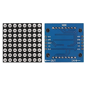 ACEIRMC 5PCS MAX7219 8x8 Dot Matrix LED Display Module 5V MCU Control MAX7219 88 LED Dot Matrix DIY Kit (B)