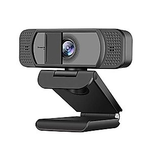 JETAKu Webcam HD 1080p-Streaming Webcam with Privacy Cover for Desktop Computer PC,100° Wide-Angle View with Stereo Microphone, USB Webcam Plug and Play,Low-Light Correction