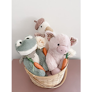 MON AMI Rosalie The Pig Stuffed Animal – 12”, Pink Pig Plush Stuffed Toy, Piggy Plush, Great Gift for Kids of All Ages