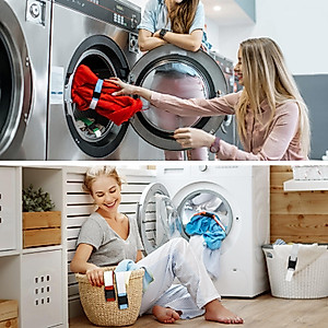 8 pcs Laundry Strap Set, Laundry Nylon Strap with Buckle Wash Care Utility Strap Loops for Laundry Nylon Strap Sock Organizer Accessories Tools for Washing Machine and Dryer