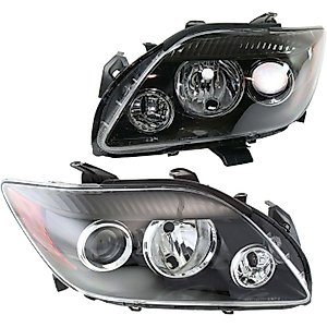 LABARAIN 2pcs Headlight Halogen Bulb Left Right Side Clear Lens with Seal and Socket Covers 8117021190 SC2519104 14894232