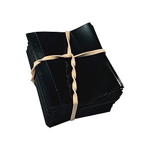 55 x 60 mm Black Shrink Sleeve for Liquor Bottles, Beverage Bottles, Sauce Bottles and More. [Compatible Diameter Range: 1” – 1 1/4”] - Bundle of 200