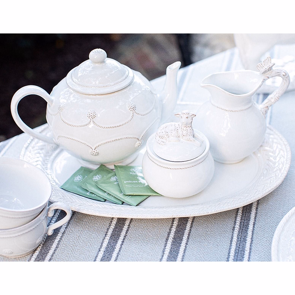 Juliska Le Panier Whitewash 17" Platter