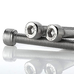 #6-32 x 3/4" Socket Head Cap Screws Bolts, Stainless Steel 18-8 (304), Bright Finish, Allen Socket Drive, 100 PCS