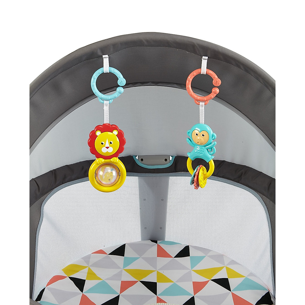 Fisher-Price Portable Bassinet and Travel-Play Area with Baby Toys, Indoor and Outdoor Use, On-the-Go Baby Dome, Windmill
