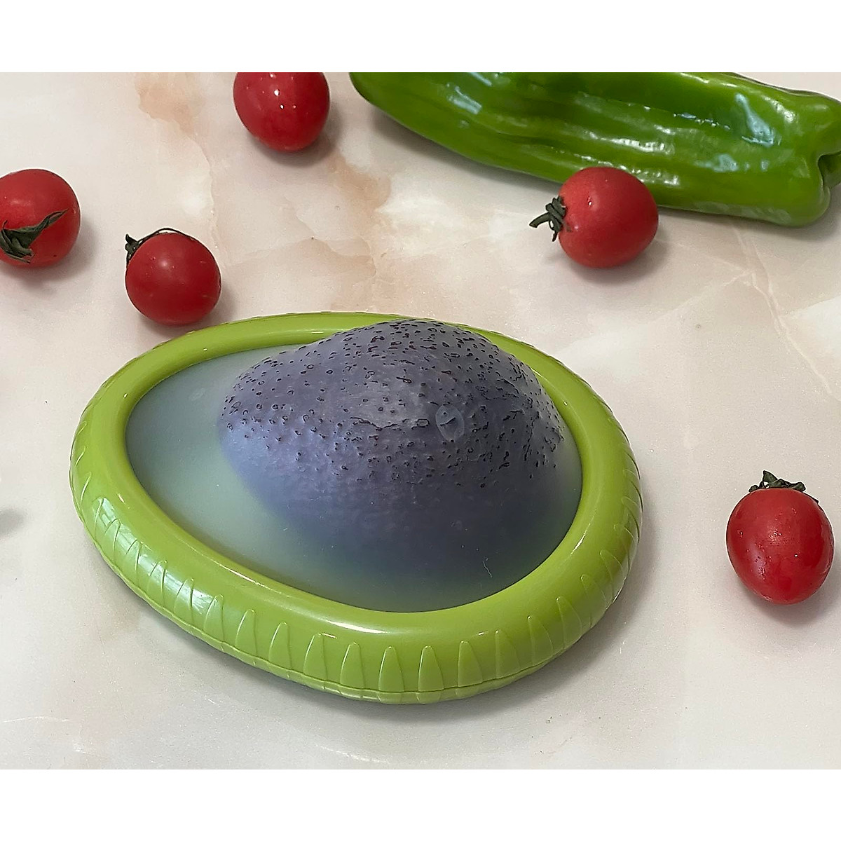 Generic 4-Pack Silicone Fruit & Vegetable Storage Boxes, Minimalist Design, Reusable, BPA Free, Dishwasher & Microwave Safe