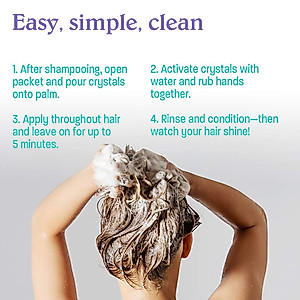 Malibu C Hard Water Wellness Hair Remedy - Removes Hard Water Deposits & Impurities + Restores Volume and Radiant Shine with Vitamin C Complex (1 Packet)