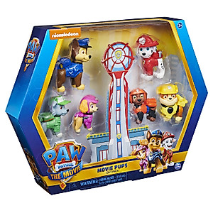 Paw Patrol, Movie Pups Gift Pack with 6 Collectible Toy Figures, Kids Toys for Ages 3 and up