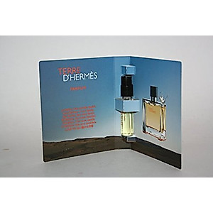 3 x Terre D'hermes Pure Parfum By Hermes Sample Vial 0.05 oz /1.5 ml New In Card