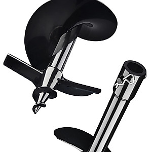 YesHom 6" Earth Auger Drill Bit for Planting Flower Fence Post Hole Digger Gardening DIY Projects