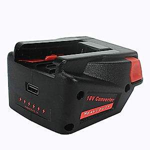 Adapter Converter Work With Milwaukee M18 18V Li-ion Battery for Milwaukee V18 48-11-1830 Battery;48-11-2200 48-11-2230 18V NI-CD Tool Battery Battery