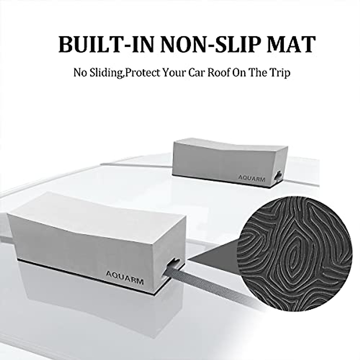 Universal Kayak Carrier Kit Kayak Foam Blocks for Roof Soft Standard Replacement Car Top Roof Racks Pads with Tie-Downs, 12 inch