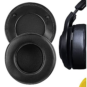 Geekria QuickFit Replacement Ear Pads for Razer Man O' War 7.1 Wireless/Wired, Destiny 2 / Overwatch Tournament Edition Gaming Headphones Earpads, Headset Ear Cushion (Black)