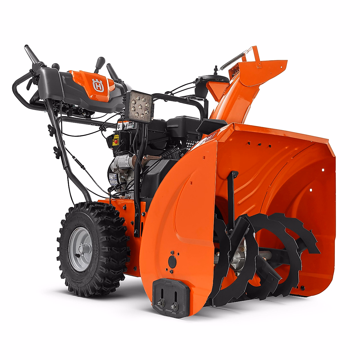 Husqvarna ST224 Snow Blower, 212-cc 5.9-HP, 24-Inch Snow Thrower, Friction Disc Transmission, Two Stage with Push Button Electric Start and Power Steering, Orange