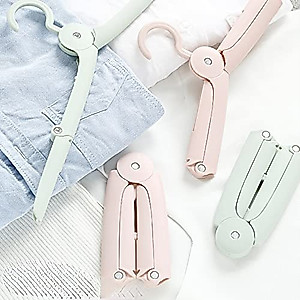 Travel Folding Hangers (3pcs), Portable Folding Clothes Hangers, Save Space and Easy to Carry