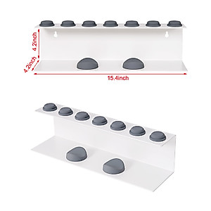 chorten nyima Storage Holder for Dyson Airwrap, 8-Holes Countertop Dyson Airwrap Organizer Wall Mount for Dyson Airwrap Attachments White, Dyson Airwrap Holder