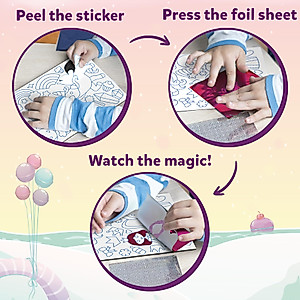 Skillmatics Foil Fun - Unicorns & Princesses, Easter Basket Stuffers, No Mess Art for Kids, Craft Kits & Supplies, DIY Creative Activity, Travel Toys, Gifts for Ages 4, 5, 6, 7, 8, 9