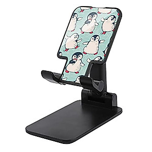 Cute Penguin Funny Foldable Desktop Cell Phone Holder Portable Adjustable Stand Desk Accessories