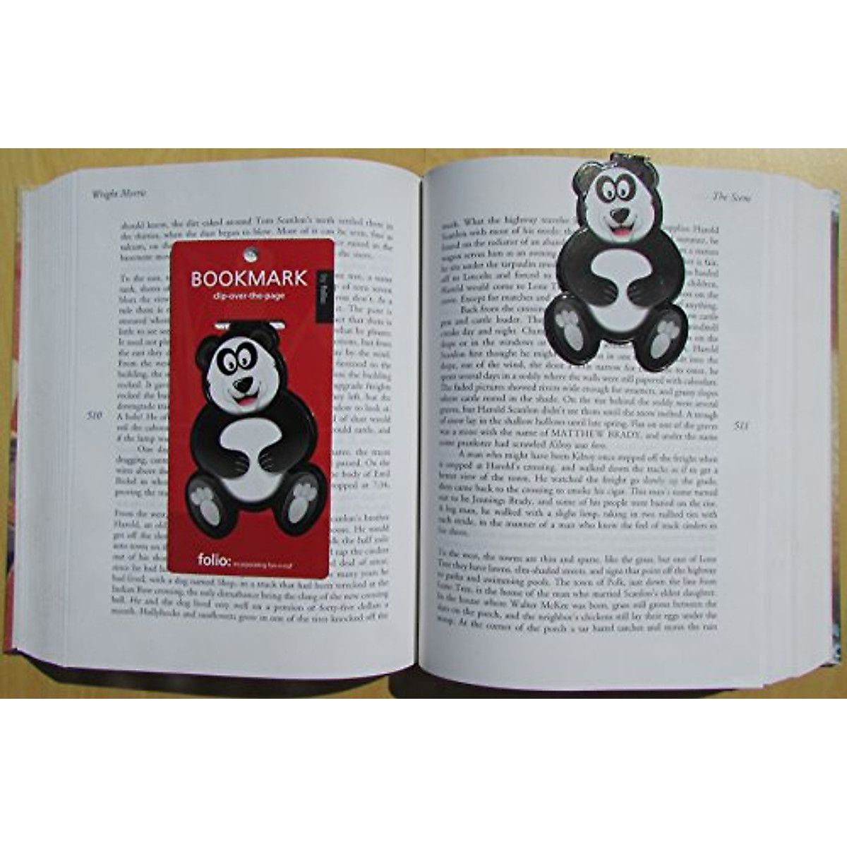 Panda Bookmarks (Clip-over-the-page) Set of 2