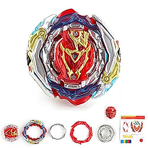 Spinning Top Toys - Bey Burst Starter BU B-201 Zest Achilles Illegal Quattro'-4 Booster Battling Toys Gaming Tops Gyro Brust Toy (B-201)