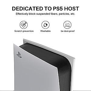 Ps5 Cover Dust Cover for Play/-Station 5 Console Dust Protector Net for pS5 Console Ps5 Mesh Protector Filters for PS5 Digital Edition & Disc Edition