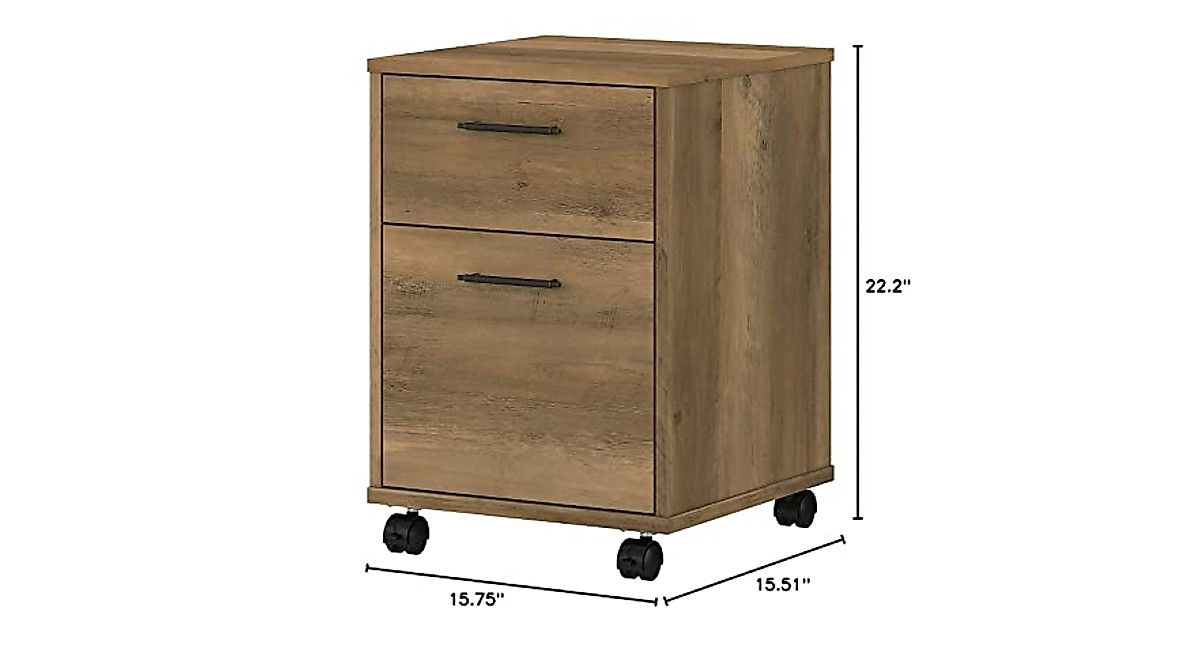 Bush Furniture Key West Mobile File Cabinet - Organize with Style