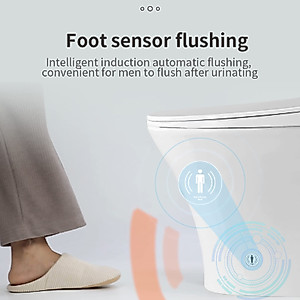 Simple Project Smart Toilet, Smart Bidet Toilet, One Piece Smart Toilet Bidet with Remote Control | Luxury Bidet Toilet with Smart Toilet Seat, Auto Flush, Warm Air Drying, Massage Washing