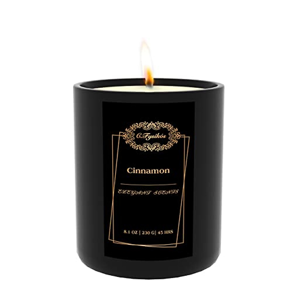 C.Fysikós Scented Candles | Soy Candles | Candles for Home Scented | Aromatherapy Candle | Long Lasting Scented Candles | Cinnamon Candle | Candles Gifts for Women | 8 oz