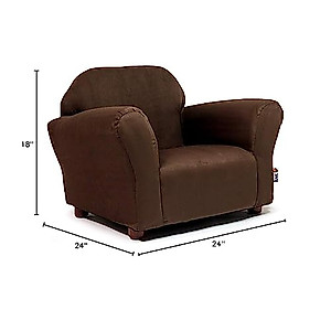 Keet Microsuede Children's Chair, Roundy, Brown