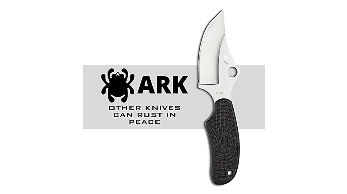 Spyderco Ark Salt Fixed Blade Knife - Corrosion-Resistant H-1 Steel