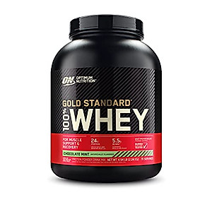 Optimum Nutrition Gold Standard 100% Whey Protein Powder, Chocolate Mint, 5 Pound (Package May Vary)