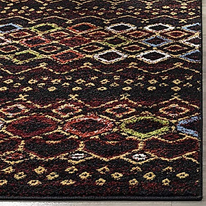 SAFAVIEH Amsterdam Collection Area Rug - 5'1" x 7'6", Ivory & Multi, Moroccan Boho Design, Non-Shedding & Easy Care, Ideal for High Traffic Areas in Living Room, Bedroom (AMS108K)