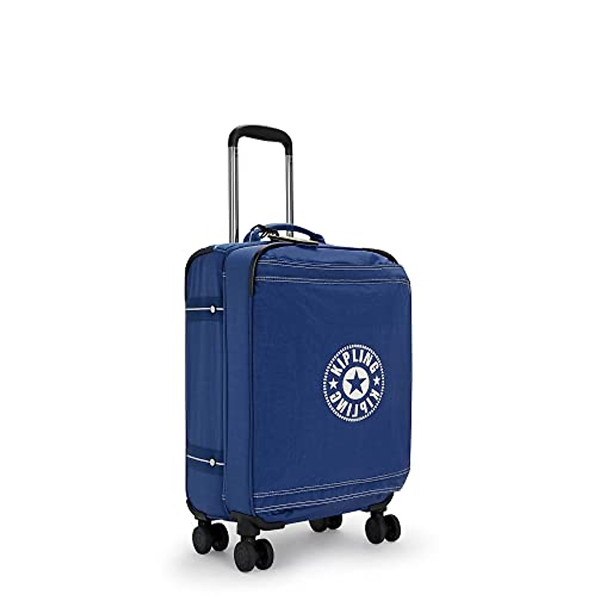 Kipling Spontaneous S Softside Spinner Wheel Luggage, Cabin Sized, Elastic Straps, Admiral Blue CL, 13''L x 20.75''H x 8.25''D