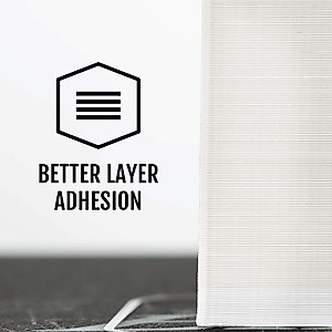 HATCHBOX PETG 3D Printer Filament, Dimensional Accuracy +/- 0.03 mm, 1 kg Spool, 1.75 mm, White