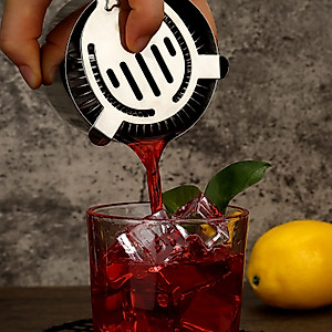 25 oz Cocktail Shaker Set 16 Pcs Mixology Bartender Kit with Stand - Professional Stainless Steel Bartending Kit - Perfect Home Bar Tool Gift Set for Drink Mixing (Silver)