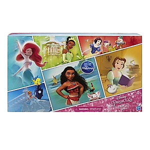 Disney Princess Royal Collection, 12 Fashion Dolls - Ariel, Aurora, Belle, Cinderella, Jasmine, Merida, Moana, Mulan, Pocahontas, Rapunzel, Snow White, Tiana (Amazon Exclusive)