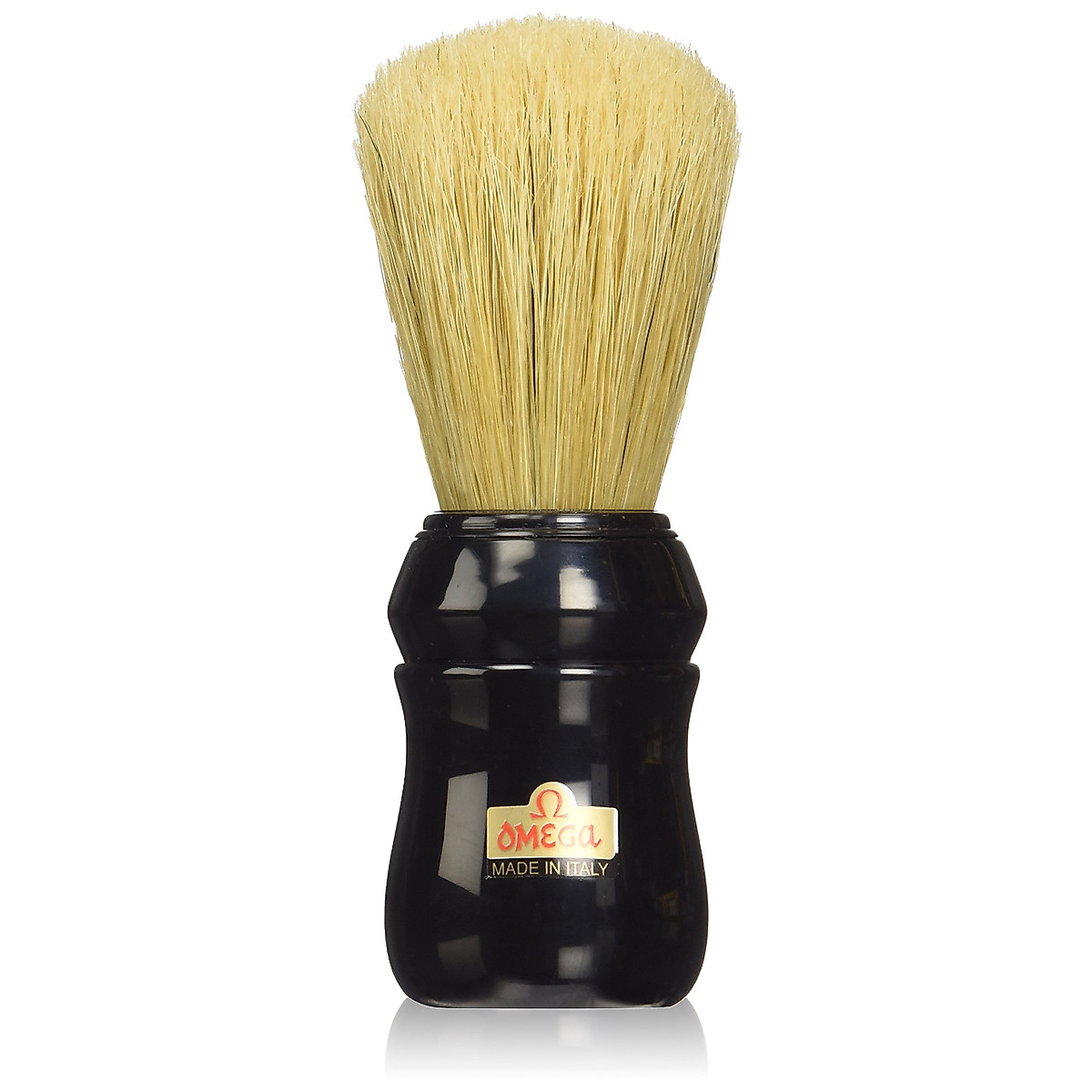 Omega Pure Bristle 10049 Shaving Brush, Black