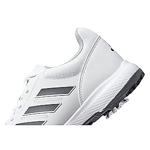 adidas Men's TECH Response 3.0 Golf Shoe, FTWR White/Dark Silver Metallic/Silver met, 10