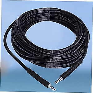 COLLBATH 3 pcs Water Softener M Pressure Black and Connectionblack Hosepipe Quality Car Garden Heater - Heavy Pump Female Washers Washer Rubber Flex Washing Thick Cleaning Connectionm