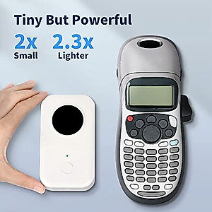 Mini Label Maker, Compatible with Phomemo D30 Label Maker Machine with 3 Tapes, Small Bluetooth Labelers Sticker Maker, Portable Wireless Label Printer Lots Fonts Available for Phone Office Home