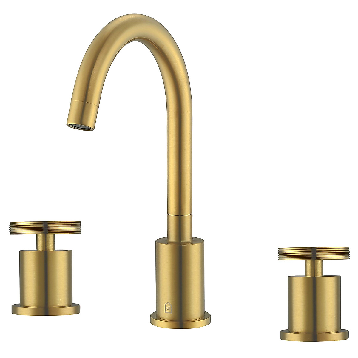 Ancona Nova Double Handle Widespread Bathroom Faucet in Brushed Titanium Gold AN-4511
