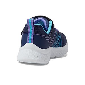 Skechers Microspec Plus-Swirl Sweet Sneaker, Navy/Multi, 13 US Unisex Little Kid