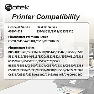 Sotek Compatible Ink Cartridge Replacement for 564XL 564, Work for Photosmart 7520 6520 5520 5525 6510 Officejet 4610 4620 4622 Deskjet 3520 3521 3522 (6BK/2C/2M/2Y, 12-Pack)