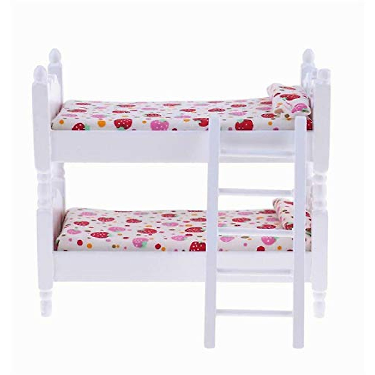 EatingBiting 1:12 Handmade Mini Miniature Double Bedroom Furniture Bunk Bed Ladder Bunk Beds Room Furniture Accessories