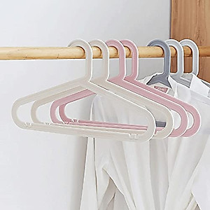Ljyutihgyj Hangers, 10PCs，Plastic Hanger ， Adult Clothes Hangers Lightweight and Non-Marking, Multifunctional Non-Slip，Slingclothes Support Hanger (Color : Green, Quantity : 10pcs)