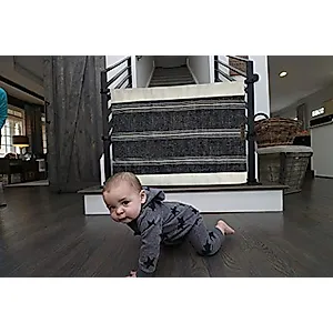 The Stair Barrier Banister to Banister No Drill Baby Gate for Stairs - Fabric Excellence Easy Setup Maximum Security with Portable Pet Gate for Stairs - Climb-Proof Neat and Tidy Fabric Baby Gate